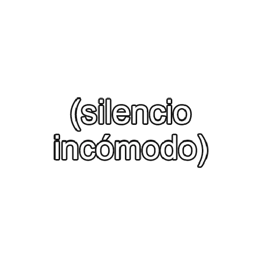 Sticker Silencio incómodo #014348 PNG - DescargarStickers
