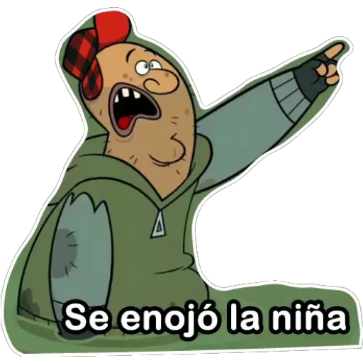 Sticker Se enojo la niña PNG - DescargarStickers