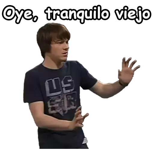 Sticker Oye, tranquilo viejo PNG - DescargarStickers