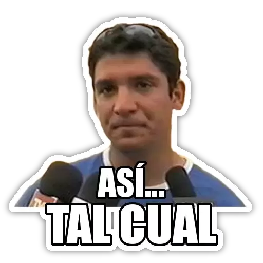 Así tal cual Sticker de WhatsApp - DescargarStickers