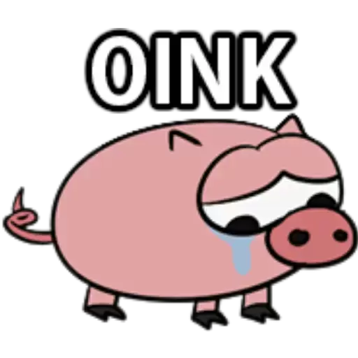 OINK Sticker de WhatsApp - DescargarStickers