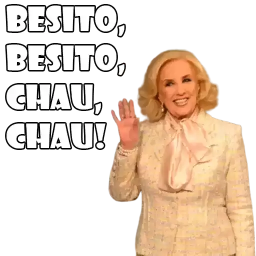 BESITO, BESITO, CHAU, CHAU! PNG transparente - Descargar Stickers