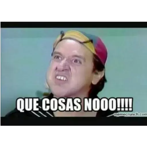 QUE COSAS NOOO! Sticker de WhatsApp - DescargarStickers