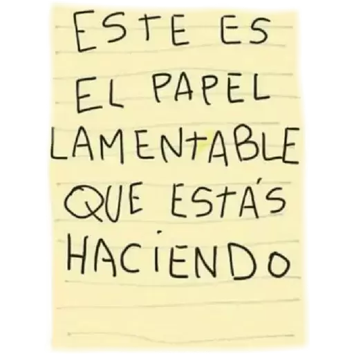 Este es el papel lamentable que estás haciendo #219364 Sticker de ...