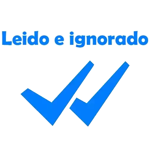 Leído e ignorado Sticker de WhatsApp - DescargarStickers