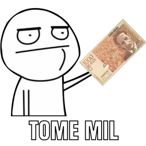 TOME MIL Sticker de WhatsApp - DescargarStickers