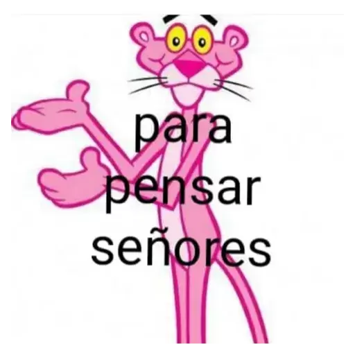 Para pensar señores Sticker de WhatsApp - DescargarStickers