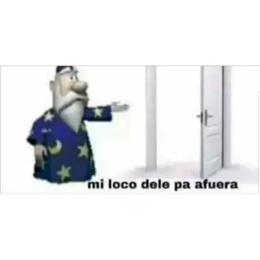 Mi loco dele pa afuera #318289 Sticker de WhatsApp - DescargarStickers