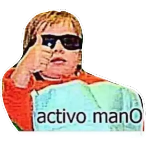 Activo mano Sticker de WhatsApp - DescargarStickers
