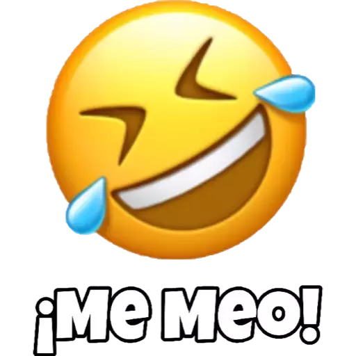 ¡Me meo! Sticker de WhatsApp - DescargarStickers