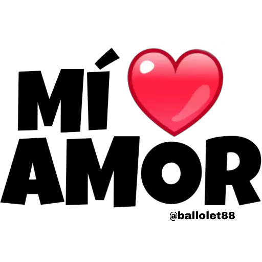 Sticker Mi amor #447474 PNG - DescargarStickers