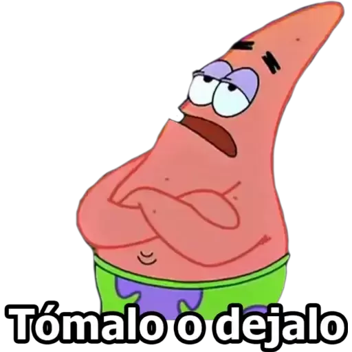 Tómalo o déjalo Sticker de WhatsApp - DescargarStickers