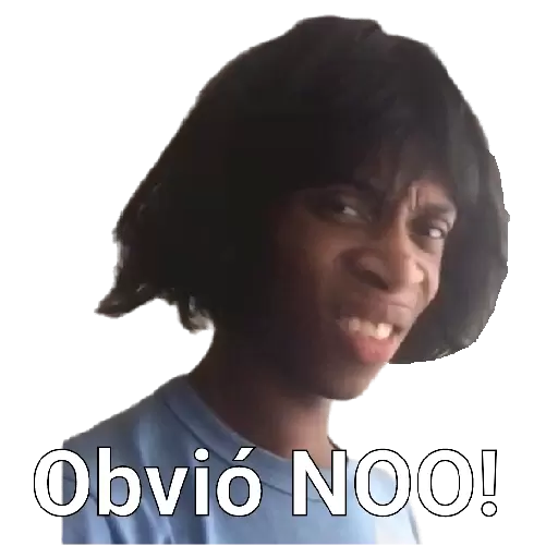 Obvio NOO! Sticker de WhatsApp - DescargarStickers