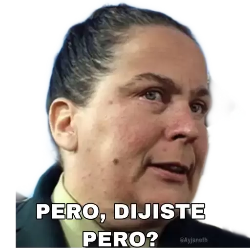 Pero, dijiste, pero? Sticker de WhatsApp - DescargarStickers