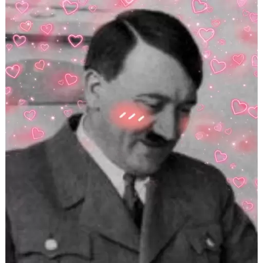 Hitler sonríe Sticker de WhatsApp - DescargarStickers