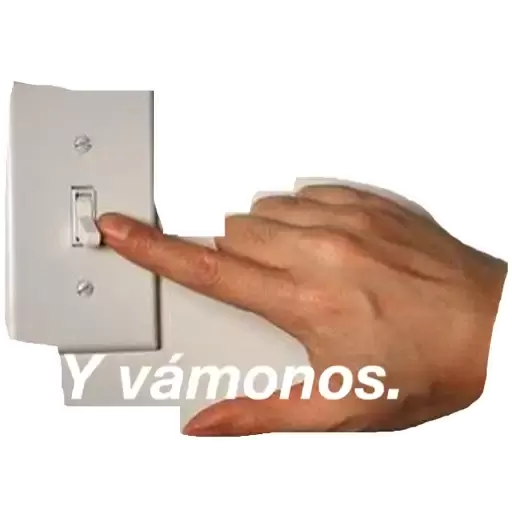 Y vámonos Sticker de WhatsApp - DescargarStickers