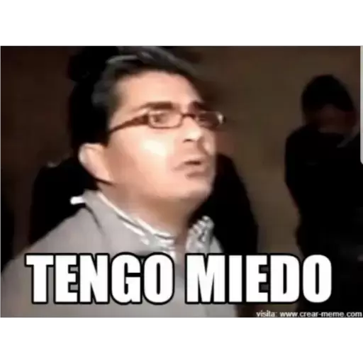 Sticker TENGO MIEDO #604211 PNG - DescargarStickers