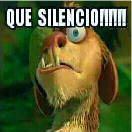 QUE SILENCIO!!!!! #620404 Sticker de WhatsApp - DescargarStickers