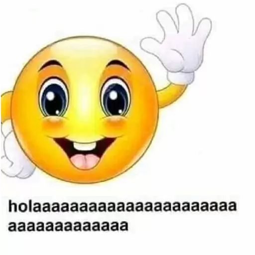 Holaaaaaaaaa Sticker de WhatsApp - DescargarStickers