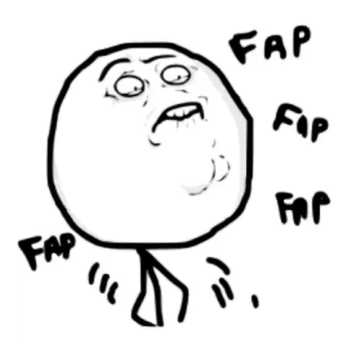 Fap Fap Fap Sticker De Whatsapp Descargarstickers