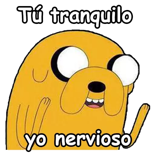 Sticker Tu tranquilo, yo nervioso #716198 PNG - DescargarStickers