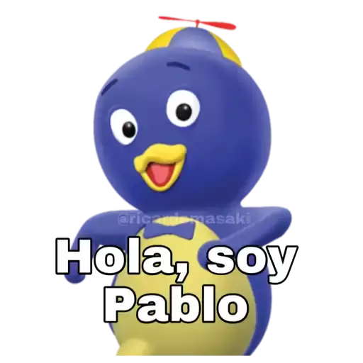 Hola, soy Pablo Sticker de WhatsApp - DescargarStickers