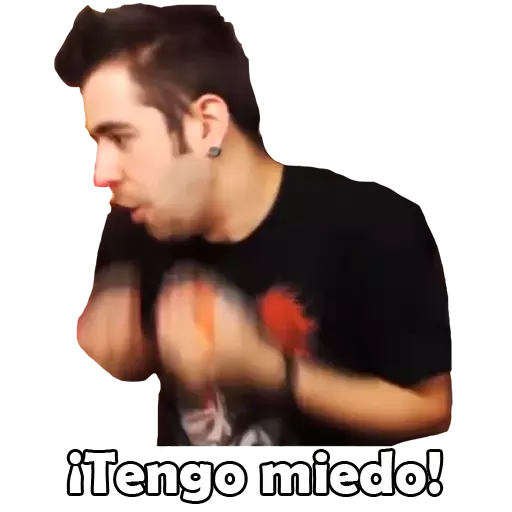 Sticker ¡Tengo miedo! #741443 PNG - DescargarStickers