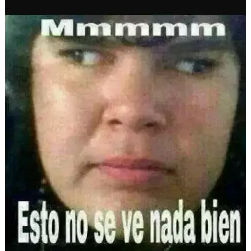 Mmmmm esto no se ve nada bien Sticker de WhatsApp - DescargarStickers