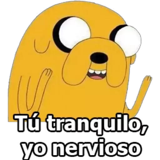 Tu tranquilo, yo nervioso Sticker de WhatsApp - DescargarStickers
