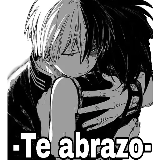 -Te abrazo- Sticker de WhatsApp - DescargarStickers
