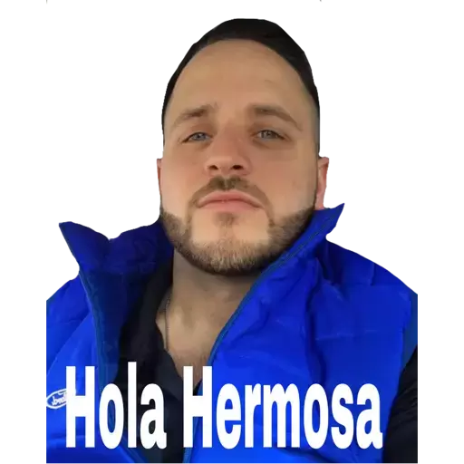 Hola hermosa Sticker de WhatsApp - DescargarStickers