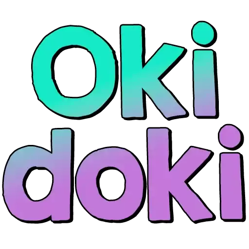 Oki doki Sticker de WhatsApp - DescargarStickers