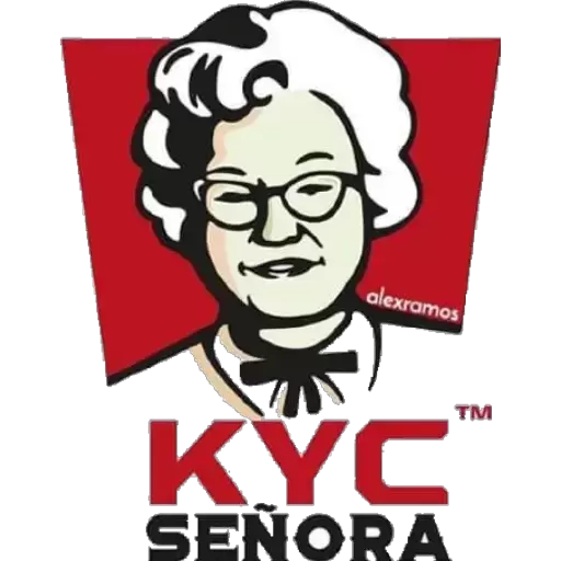 KYC señora Sticker de WhatsApp - DescargarStickers