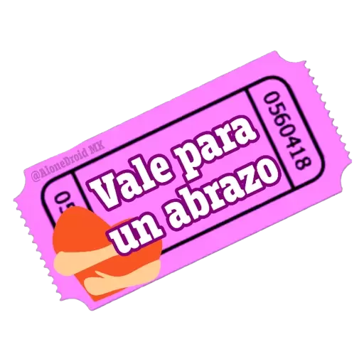 Vale para un abrazo Sticker de WhatsApp - DescargarStickers