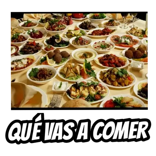 Que vas a comer Sticker de WhatsApp - DescargarStickers