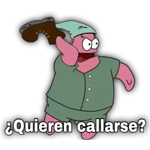 ¿Quieren callarse? Sticker de WhatsApp - DescargarStickers