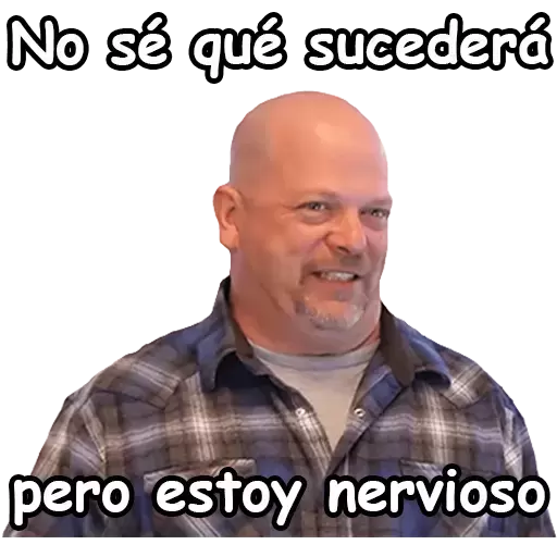 No sé qué sucederá, pero estoy nervioso Sticker de WhatsApp ...
