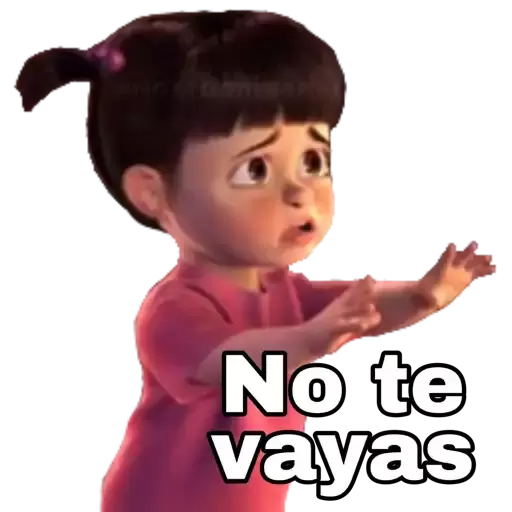 No te vayas Sticker de WhatsApp - DescargarStickers