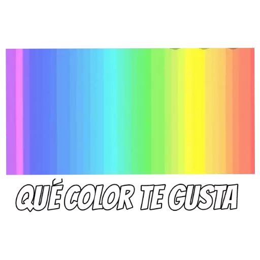 ¿Qué color te gusta? Sticker - DescargarStickers