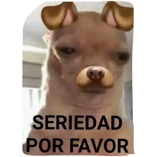 Sticker SERIEDAD POR FAVOR #991922 PNG - DescargarStickers