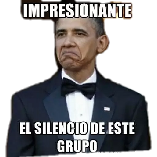 Sticker IMPRESIONANTE EL SILENCIO DE ESTE GRUPO PNG - DescargarStickers