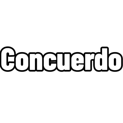 Concuerdo #096691 Sticker de WhatsApp - DescargarStickers