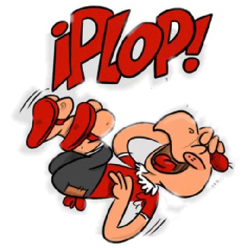¡PLOP! Sticker de WhatsApp - DescargarStickers