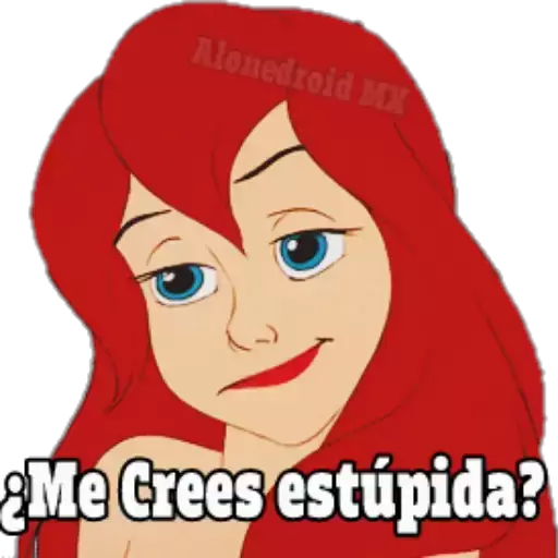 ¿Me crees estúpida? Sticker de WhatsApp - DescargarStickers