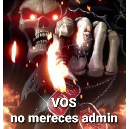 Sticker Vos no mereces admin PNG - DescargarStickers