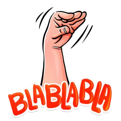 BLABLABLA Sticker de WhatsApp - DescargarStickers