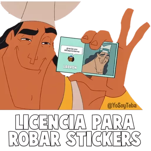 Sticker Licencia para robar stickers PNG - DescargarStickers
