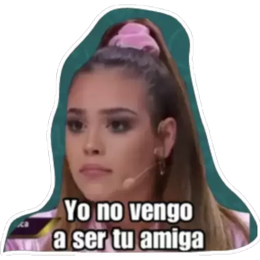 Yo vengo a ser tu amiga Sticker - DescargarStickers