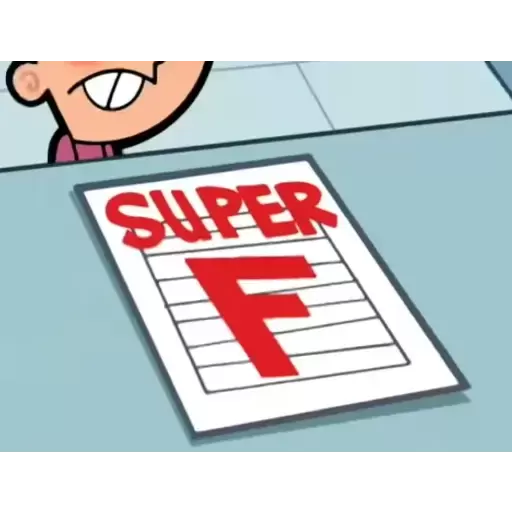 SUPER F Sticker de WhatsApp - DescargarStickers