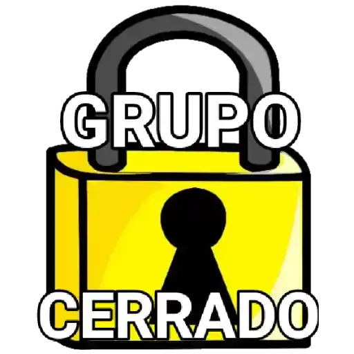 Sticker Grupo cerrado #781195 PNG - DescargarStickers